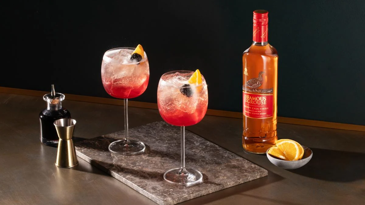 Berry Sherry Spritz Whisky Cocktail Recipe | The Famous Grouse